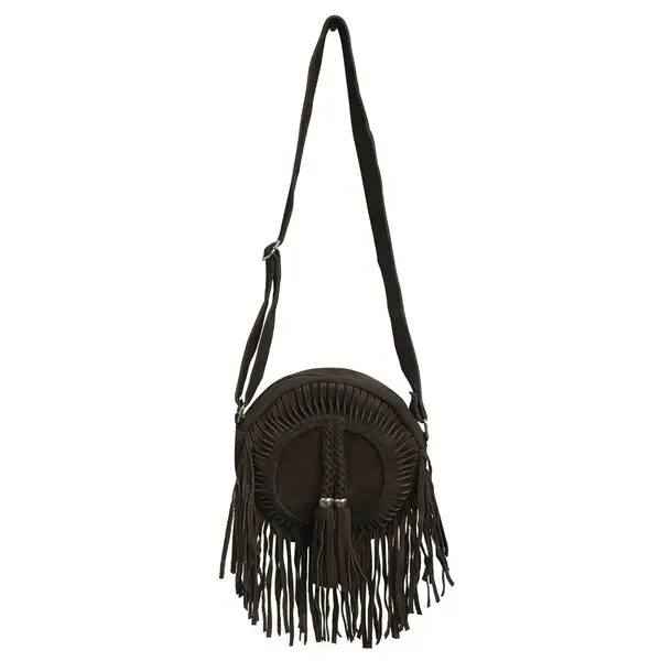 ZASTASTUDIO Suede Leather Crossbody Messenger Bag