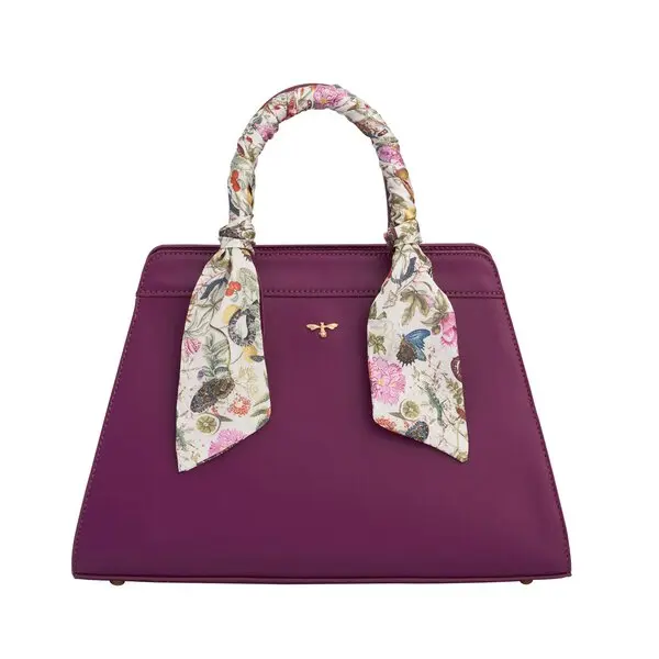 FABLE ENGLAND Floral Engravings Large Tote - Purple