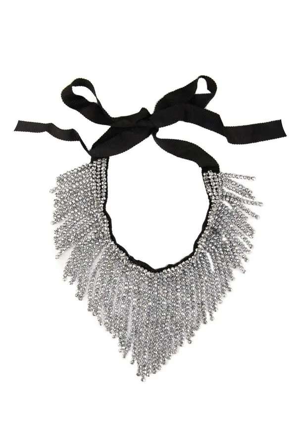 Saachi Beaded Choker - Silver