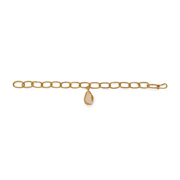 DHWANI BANSAL Adjustable Ona Bracelet With Baroque Pearl - Gold