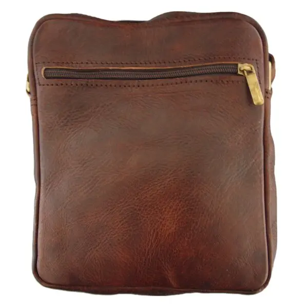 BERBER LEATHER Martil Small Messenger Bag - Brown