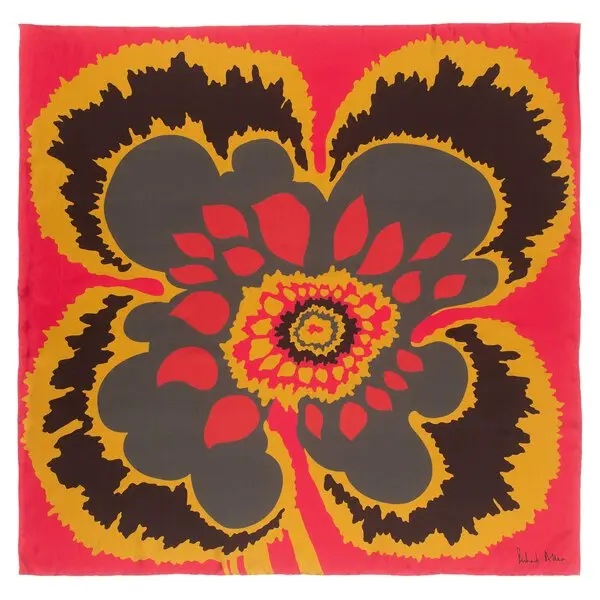 RICHARD ALLAN LONDON Elsa Silk Scarf - Red