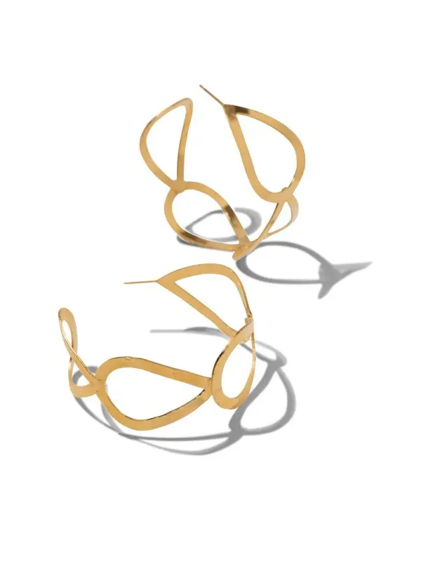 JAREDJAMIN Julia Hoop Earrings - Gold