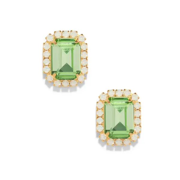 THE PINK REEF Azore Gem Stud Earrings - Green