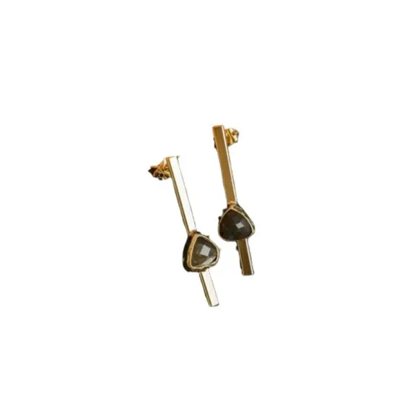 ROZ Tara Labradorite Earrings - Gold