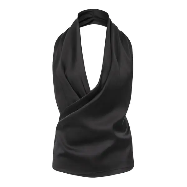 SEROTONINN Draped Halterneck Top