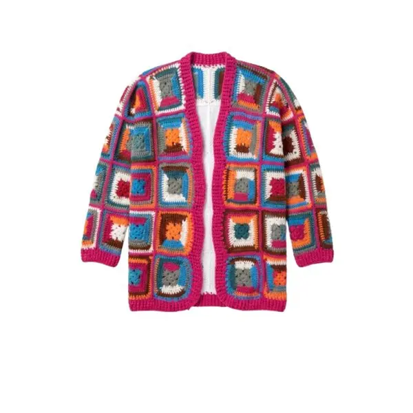 Saachi Crochet Marrakesh Short Jacket - Orange