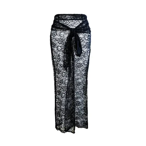 ATS THE LABEL Mila Lace Skirt - Black