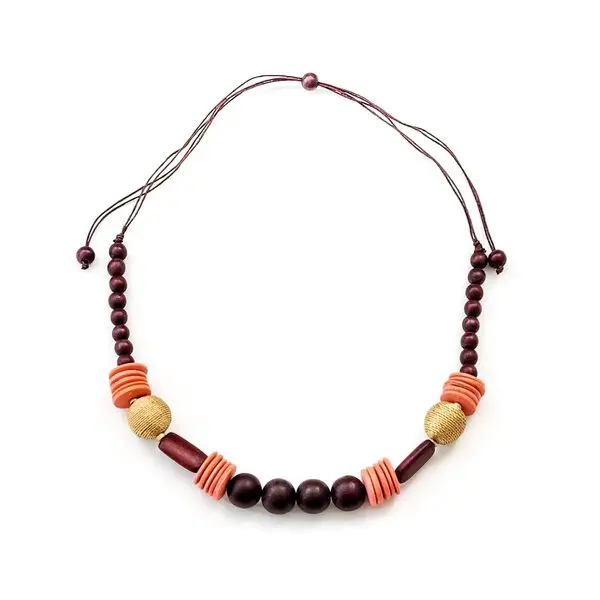 Likhâ Bombon Statement Necklace - White