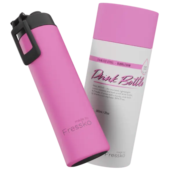 Fressko Move 660ml/22oz Drink Bottle Bubblegum - Purple
