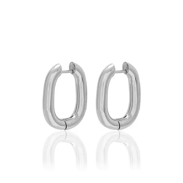 A WEATHERED PENNY Suki Hoop Earrings - Silver