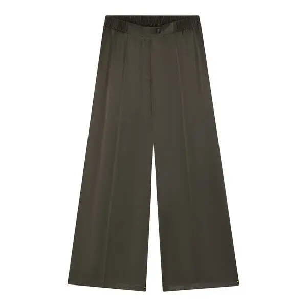 THE SUMMER EDIT Lexi Silk Trousers - Green