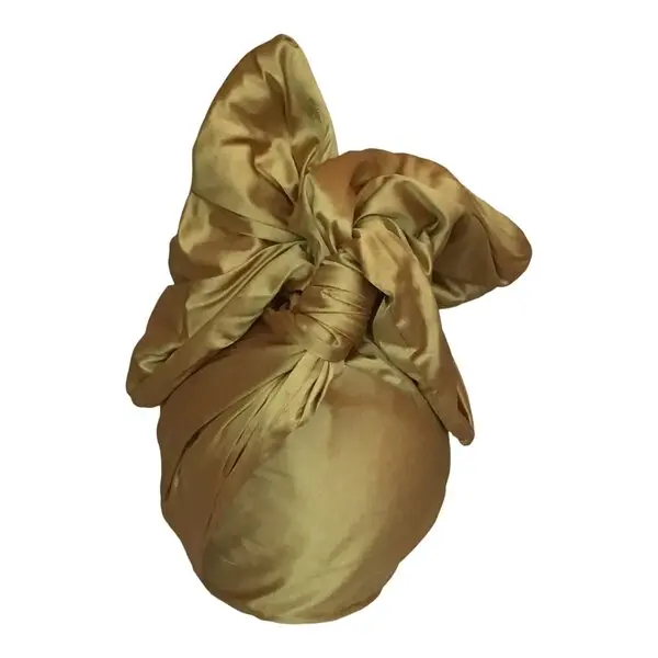 ROMER MILLINERY Silk Shantung Twisturban - Gold