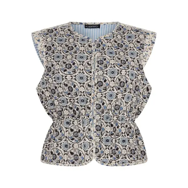 ROSE & NANCY Printed Quilted Gilet