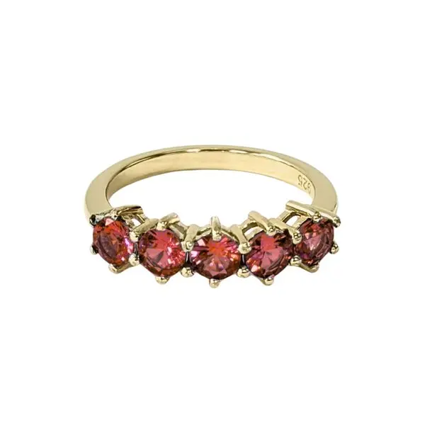 BELINDA JEWELZ Garnet Lena Birthstone Ring - Red