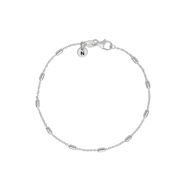 NELLOU JEWELLERY Tubular Satellite Sterling Bracelet - Silver