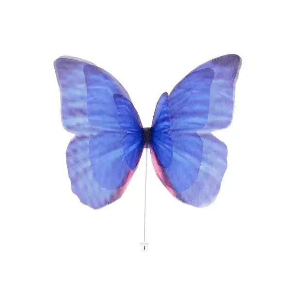 OANASAVU.CREATIONS Butterfly Brooch - Blue/silver