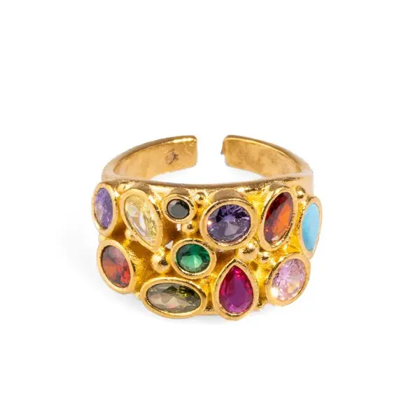 EBRU JEWELRY Multi Gemstone Statement Ring