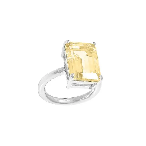 AUGUSTINE JEWELS Citrine Sterling Silver Ring - Yellow