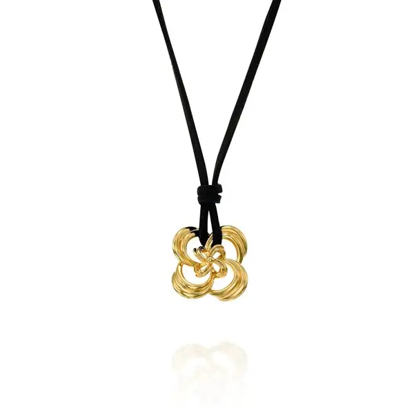 SEREIA OFFICIAL Sienna Gold Necklace - Black/gold