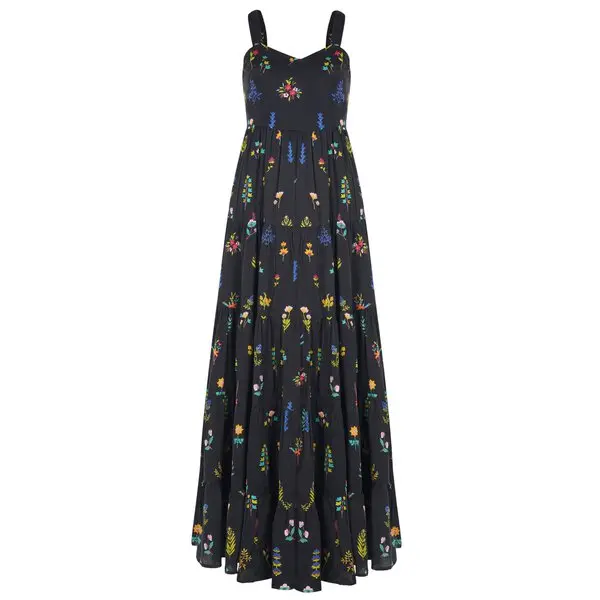 EM & SHI Botanica Tiered Maxi Dress