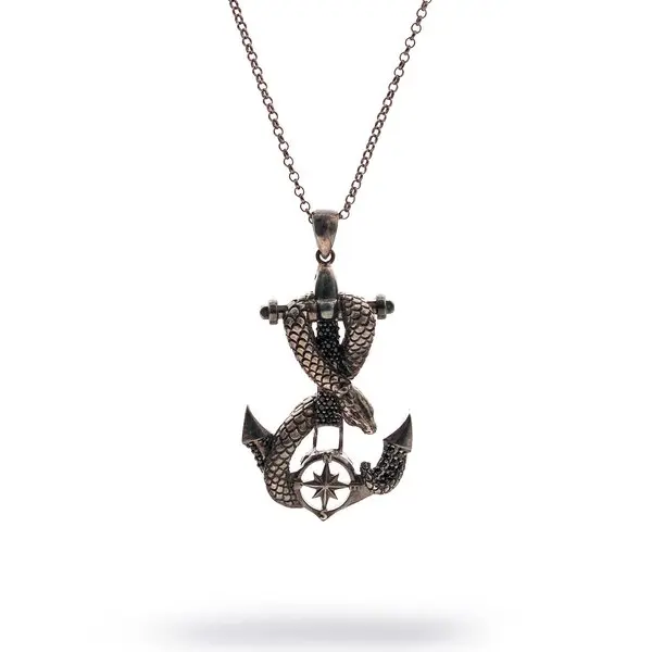 EBRU JEWELRY Ocean Guardian Sterling Necklace - Silver