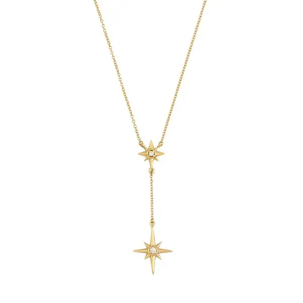 DOWER & HALL North Star Double Pendant - Gold