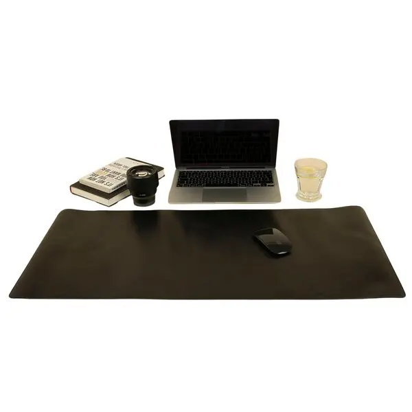 LEATHERE Luxurious Leather Desk Mat Tampa - Black