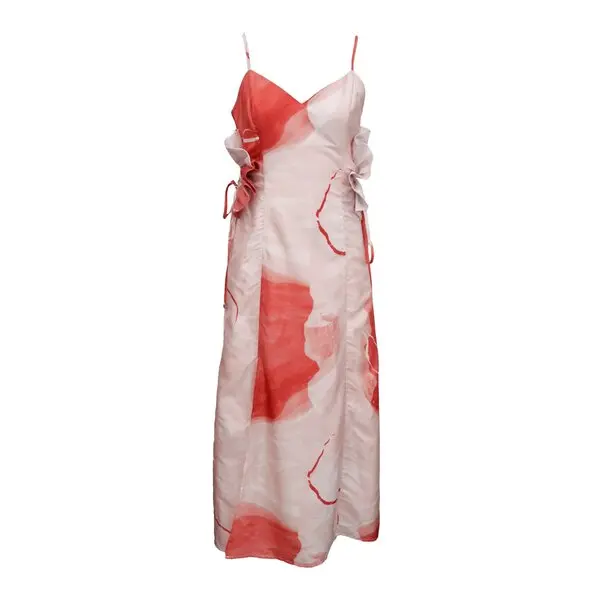SHINARAA Printed Silk And Hemp Maxi Dress