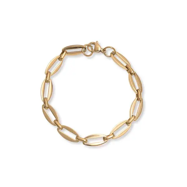 A WEATHERED PENNY Link Chain Bracelet - Gold