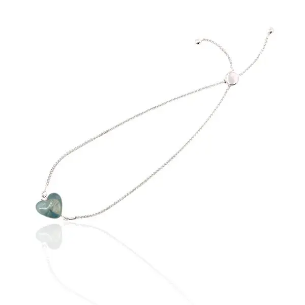 BIO-TRIMMINGS Heart Adjustable Bracelet - Blue