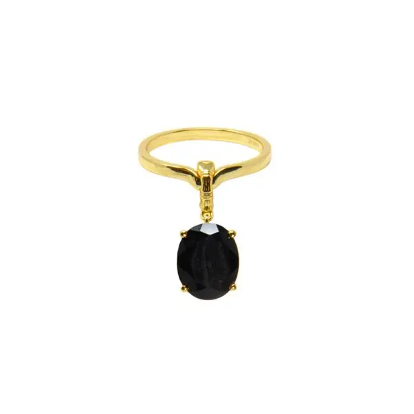 NASI SILVER Crystalis Dancer Ring - Black