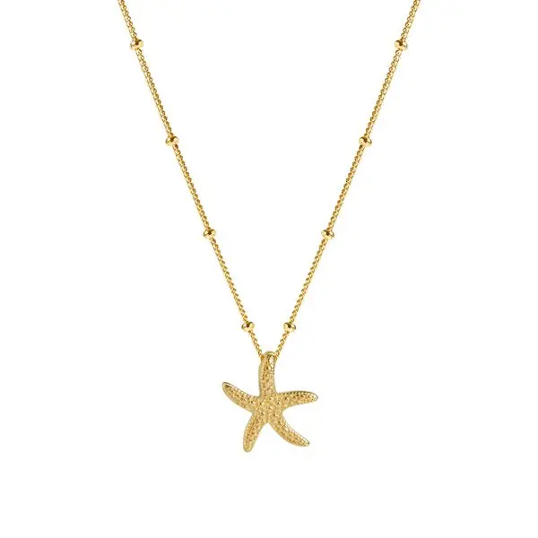MURU Starfish Pendant Necklace - Gold