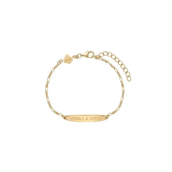VANCHI Viva La Vida Bar Chain Bracelet - Gold