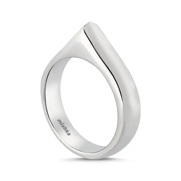 Mishka Simple Edge Ring - Silver