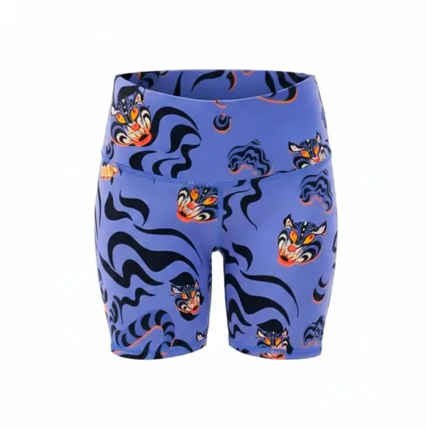 PITAYA YOGA Printed High-waisted Bike Shorts