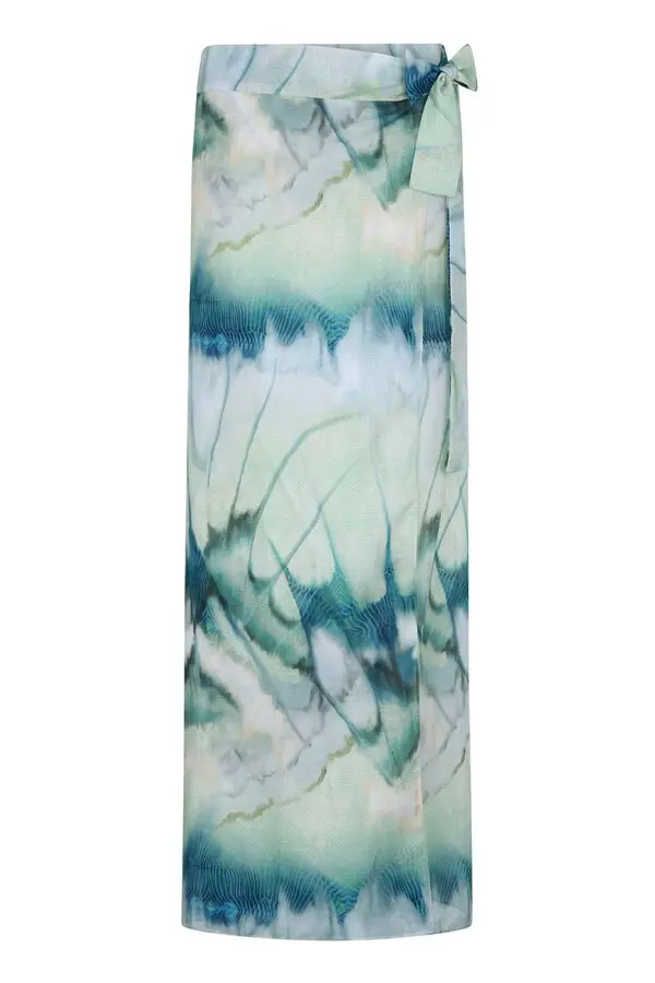 NELBLU Pareo Pareos Print Sage - Green