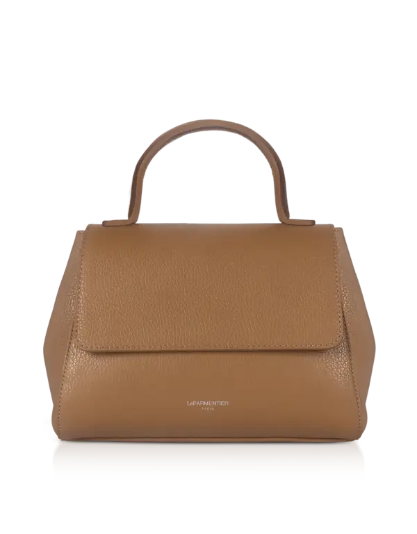 LE PARMENTIER Ladyfinger Top Handle Bag - Brown