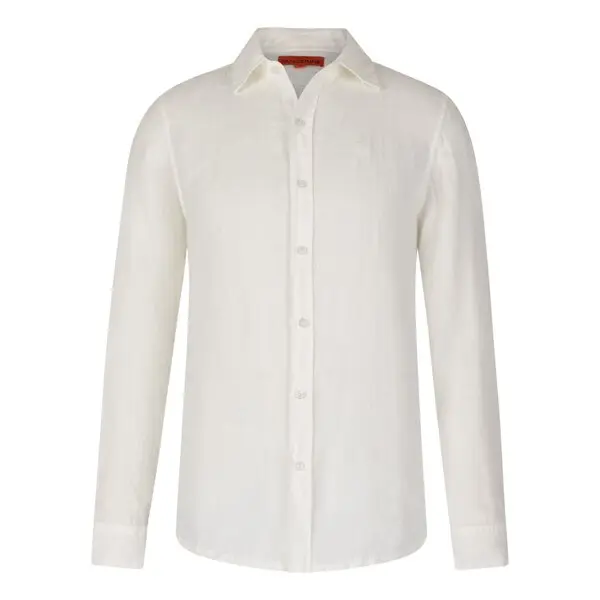 MAISON TANGERINE Linen Button-up Shirt - White