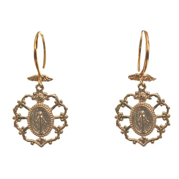 IN CAUDA VENENUM Immaculate Earrings - Gold