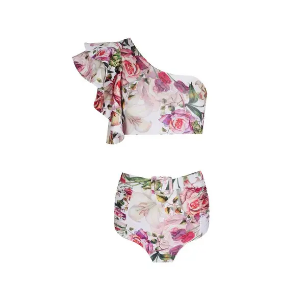 NUR KARAATA Begonia Bianca Bikini Set - White