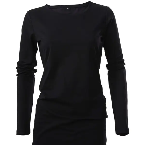 COVE Long Length Cotton Tee - Black