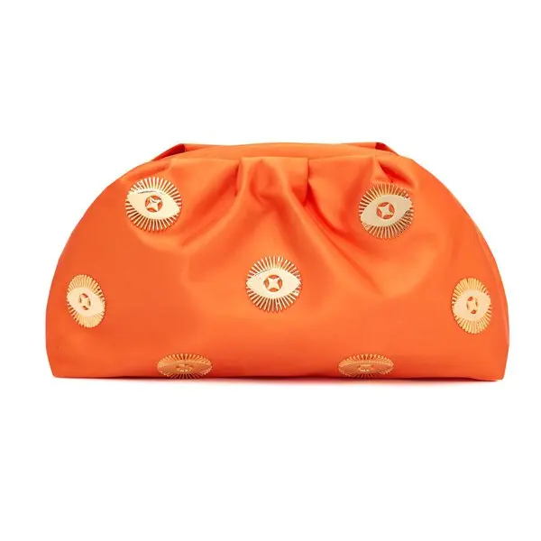 D’lueur Atelier Satin Handbag With Gold-plated Details