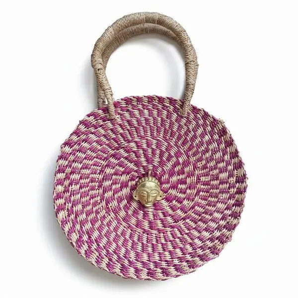 SOKONA Esengo Large Handwoven Bag - Pink