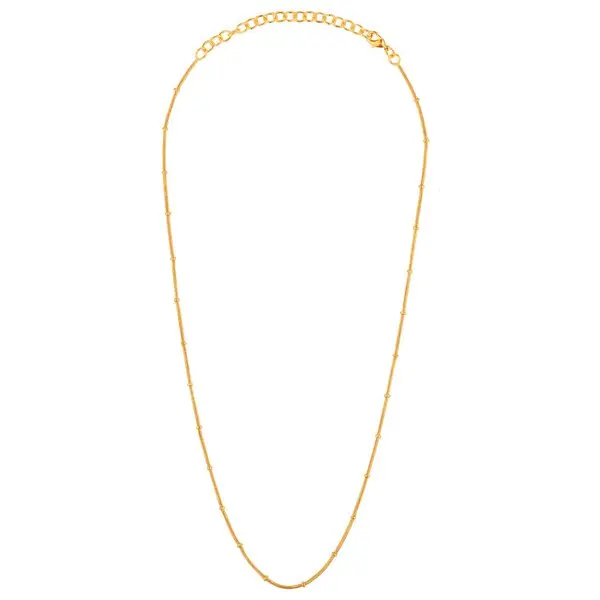GEM BAZAAR JEWELLERY Dotty Chain Necklace - Gold