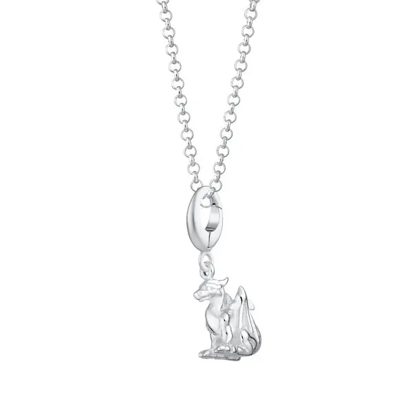 LILY CHARMED Sterling Dragon Charm Necklace - Silver