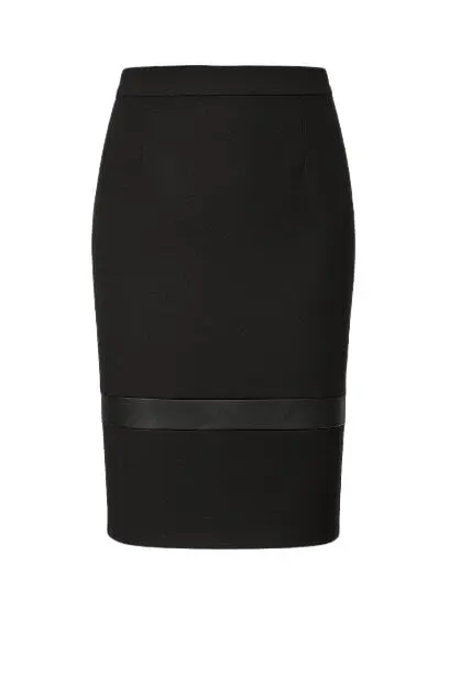CONQUISTA Classic Straight Knee Length Skirt