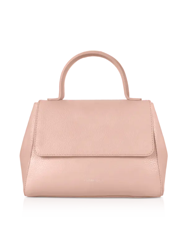 LE PARMENTIER Ladyfinger Top Handle Bag With Strap - Orange