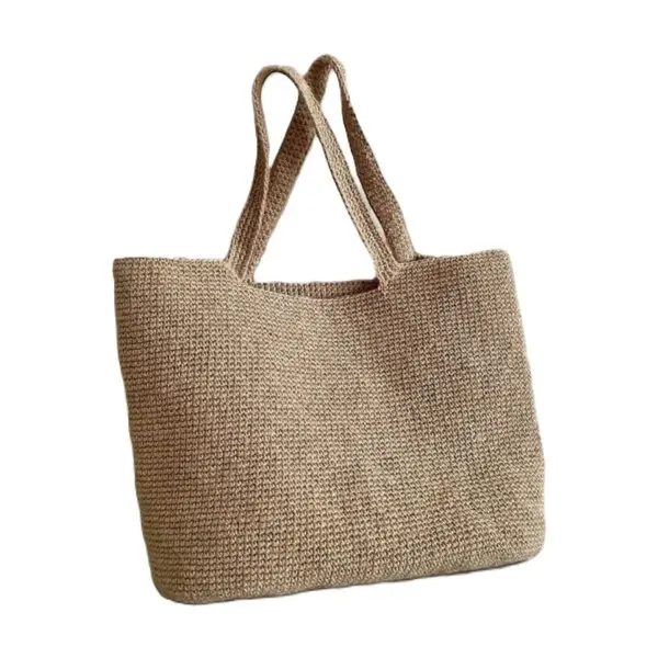 SPRINGMOONATELIER Raffia Beach Bag