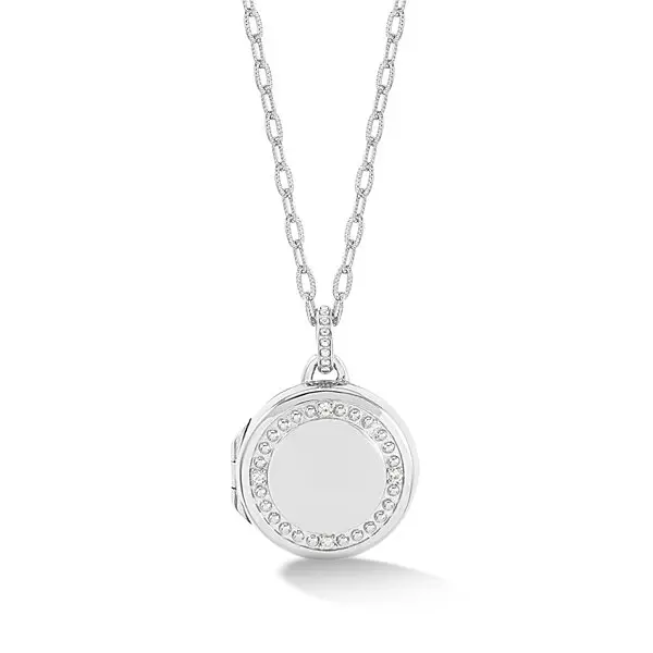 DOWER & HALL Gleam Locket In Sterling - Silver